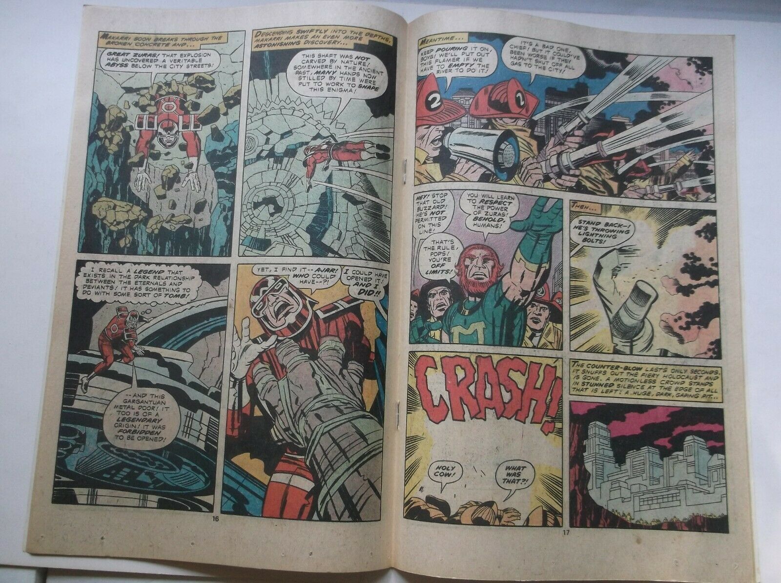 Marvel: the Eternals #16, Cosmic Hulk VS Zuras, MCU Phase 4, 1977, FN ...