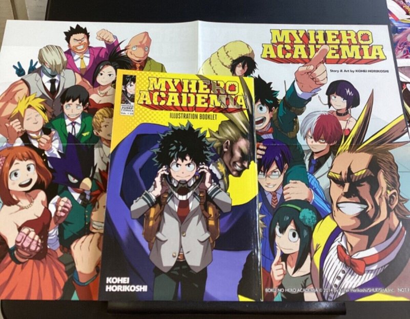 My Hero Academia MHA Illustration Booklet & small Poster - Shonen Jump ...