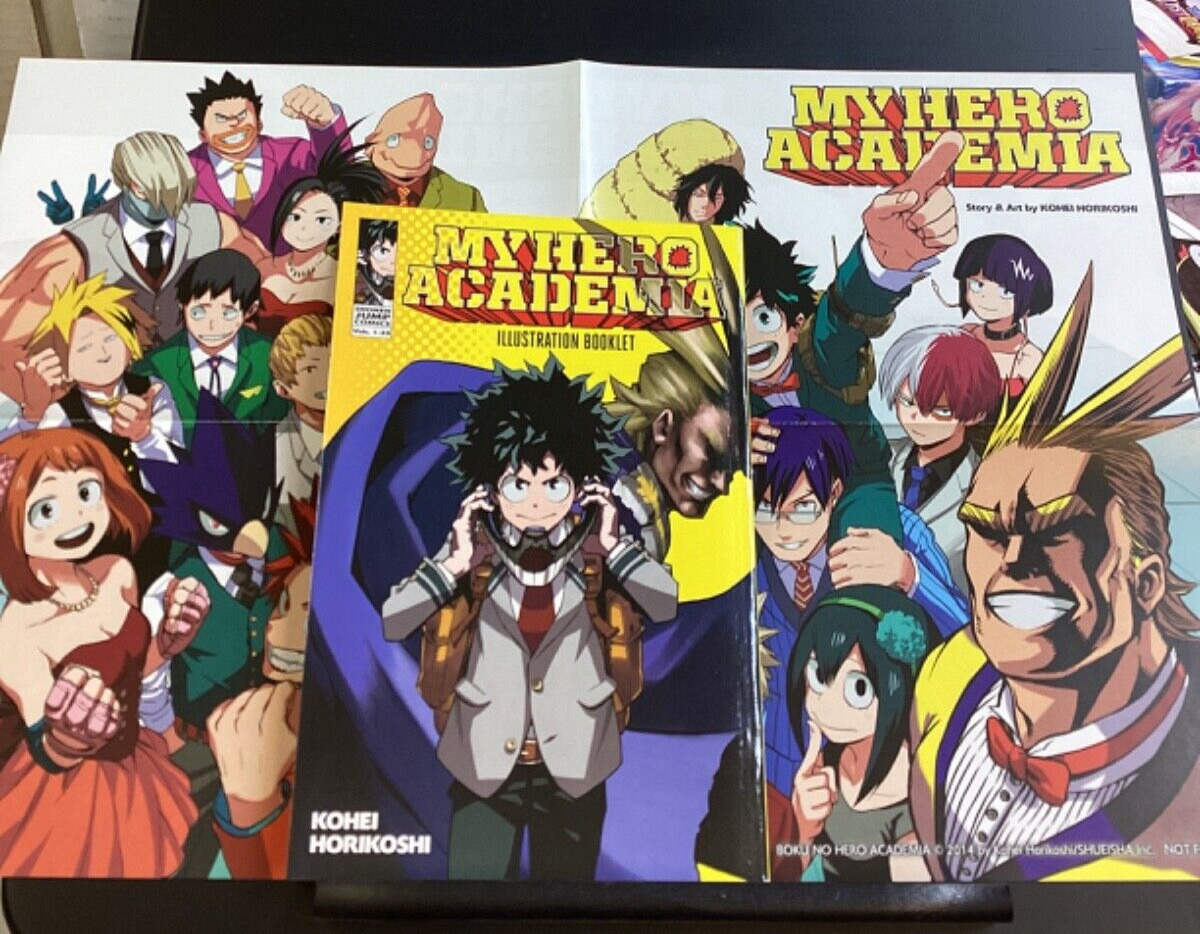My Hero Academia MHA Illustration Booklet & small Poster - Shonen Jump ...
