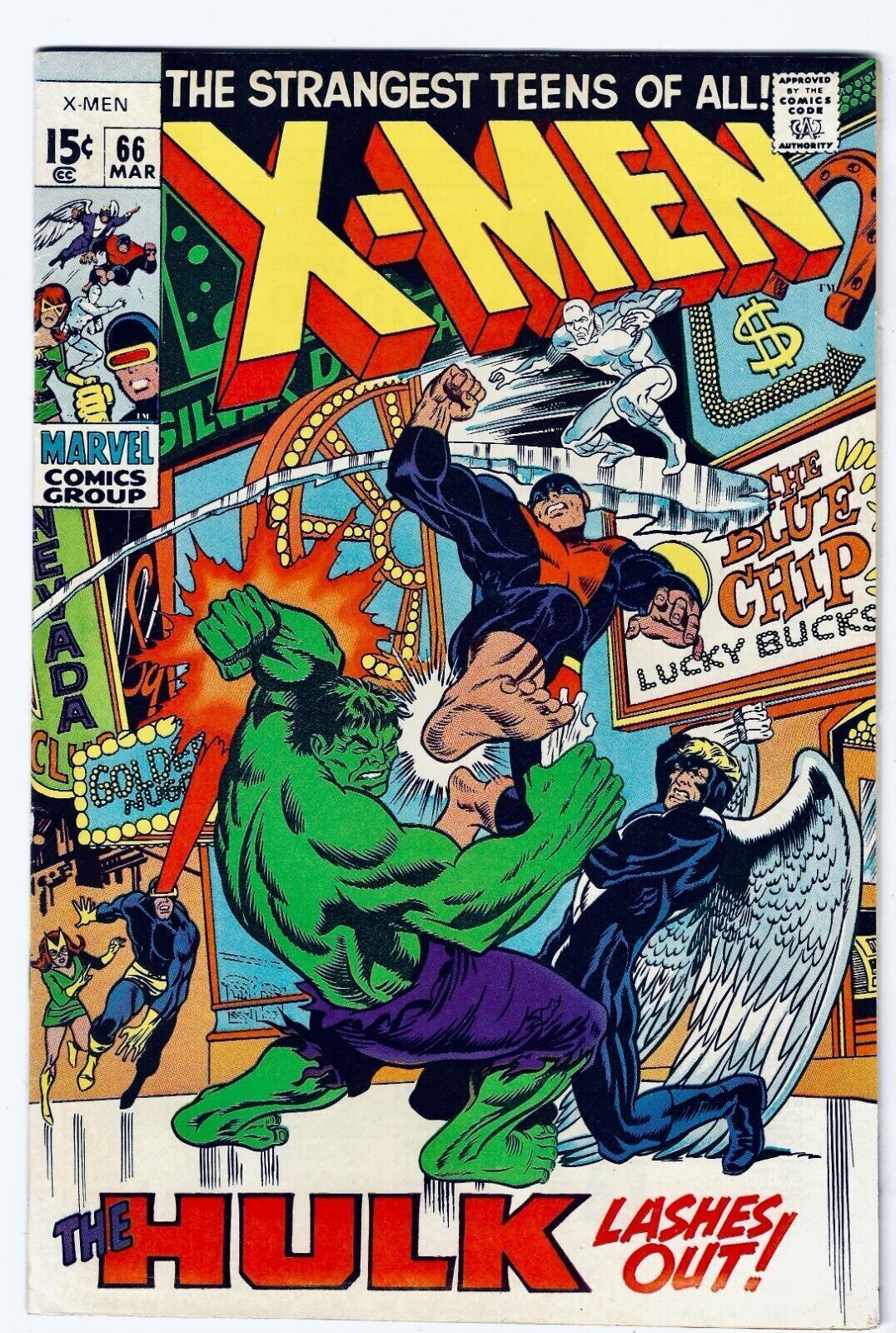 The X-Men (Marvel, 1962) #66. Ft. Hulk. Iconic Cover. High Grade - 9.0 ...