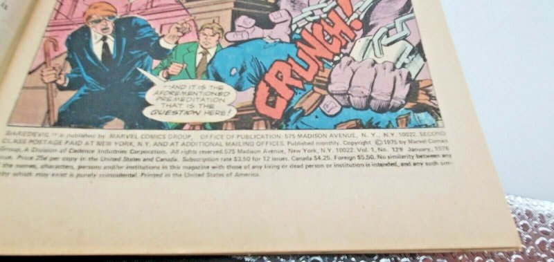 Daredevil #129 (1976) Vol.#1 MAN-BULL In A China Town! | Comic Books ...