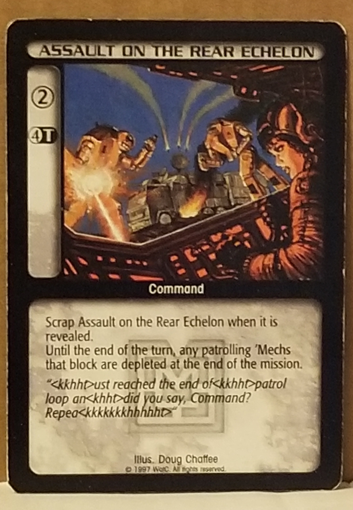 1997 Battletech Mechwarrior Card Assault on the Rear Echelon | Comic ...