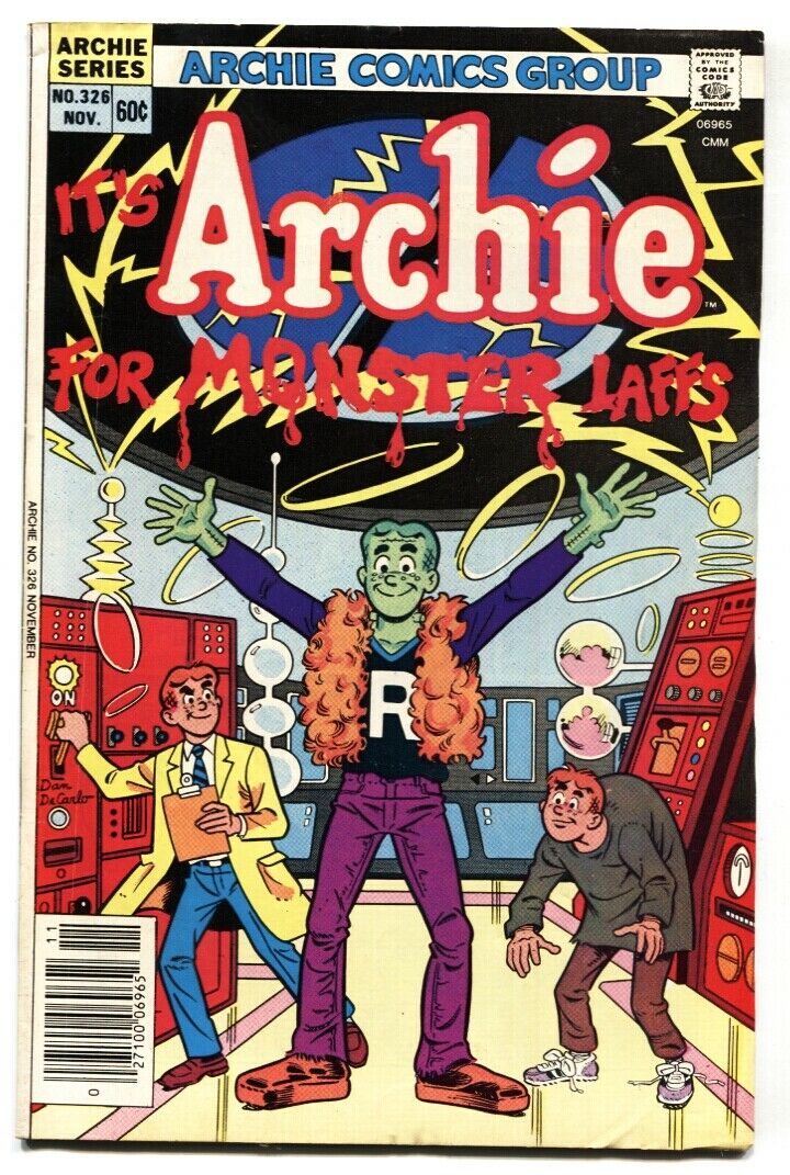 Archie Comics #326 1983-Frankenstein cover | Comic Books - Bronze Age ...