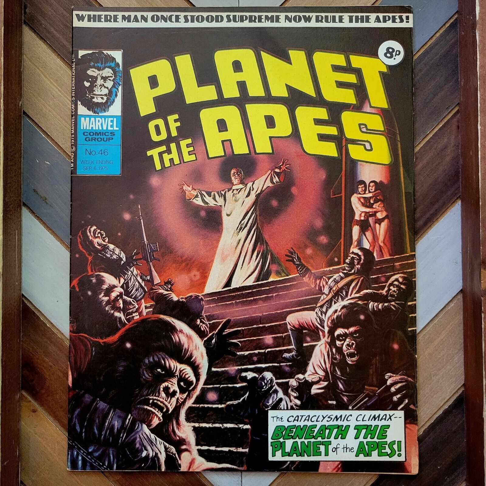 PLANET OF THE APES #46 VF/NM (Marvel Magazine UK 1975) Moench story ...