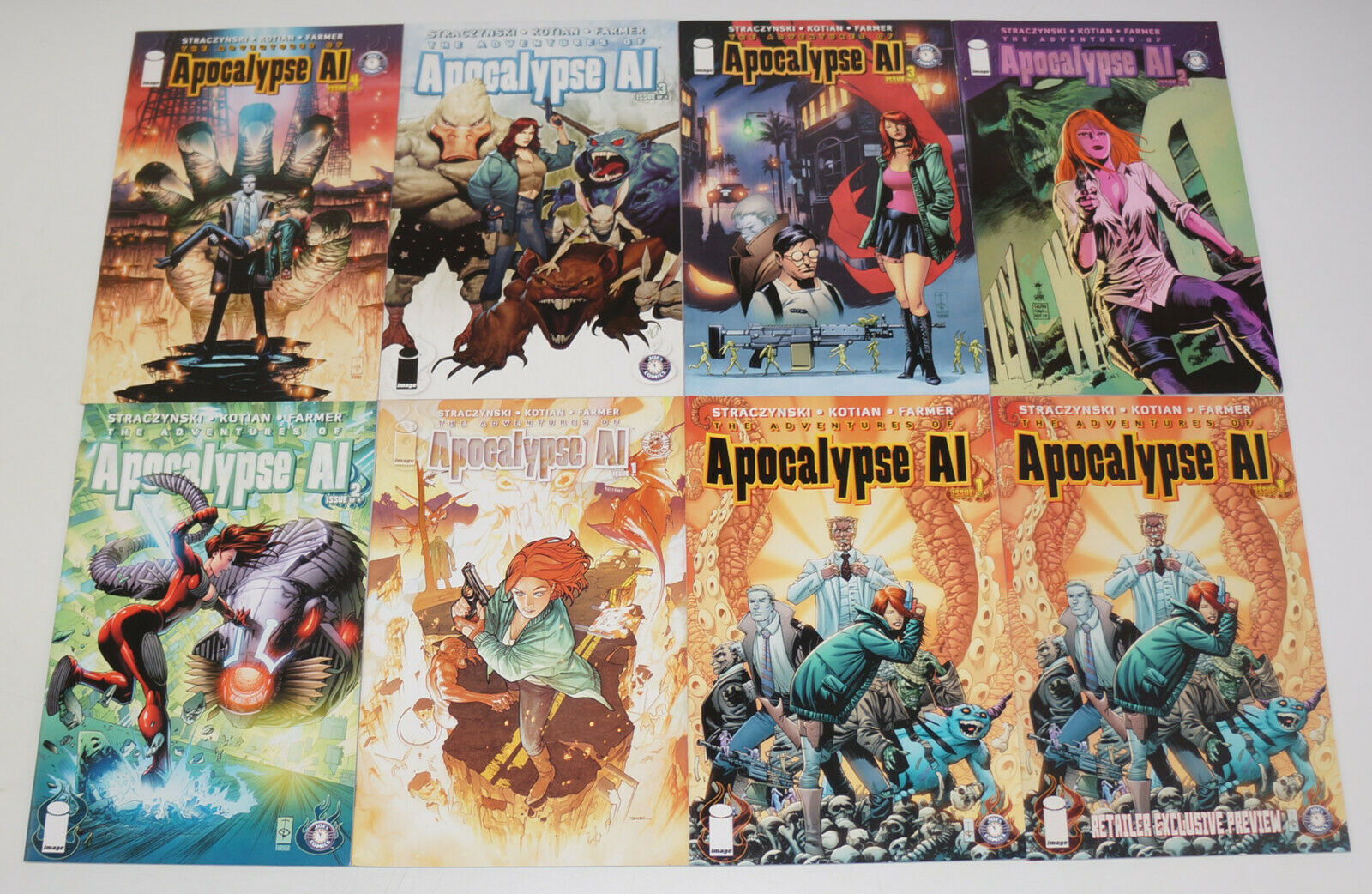 Apocalypse Al #1-4 VF/NM complete series + preview + (3) variants ...