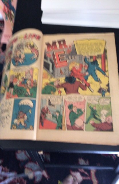 z Golden age comic, Dynamic man! Edition unknown, poor quality, inner ...