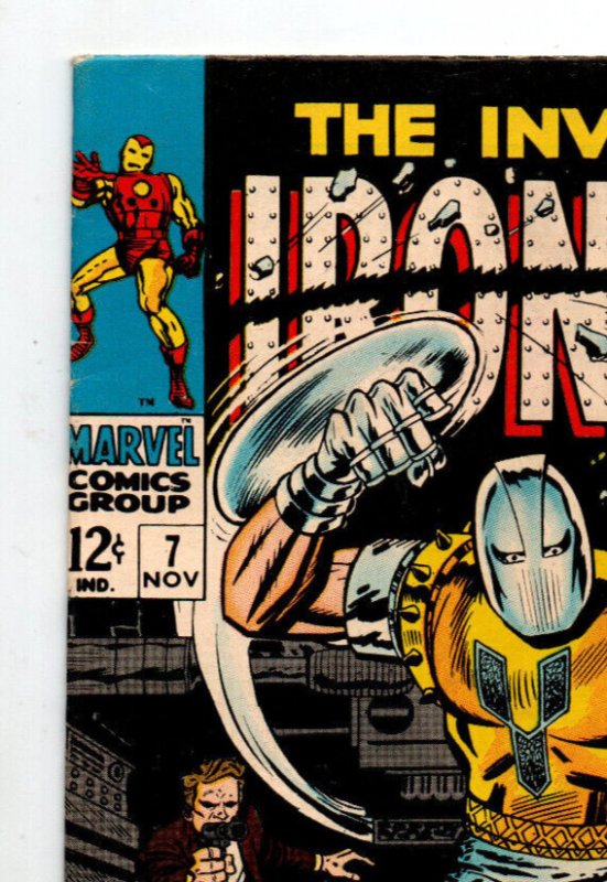 Invincible Iron Man #7 - The Gladiator - 1968 - FN/VF | Comic Books ...