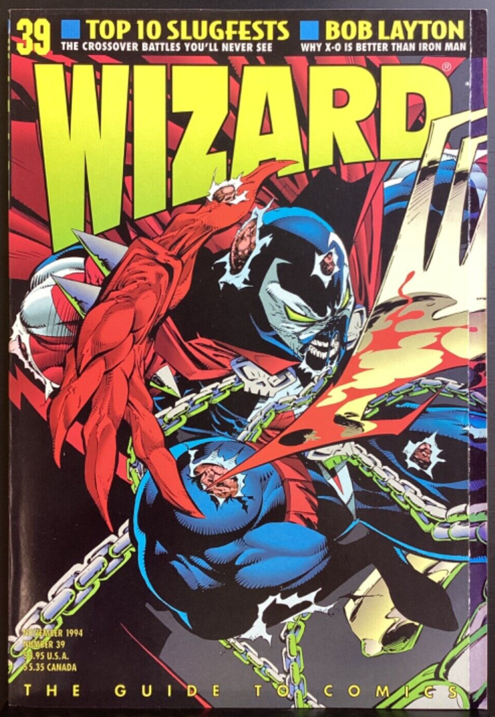 Wizard Magazine #39 Spawn Layton Capullo McFarlane Busiek W/ BRAVURA ...