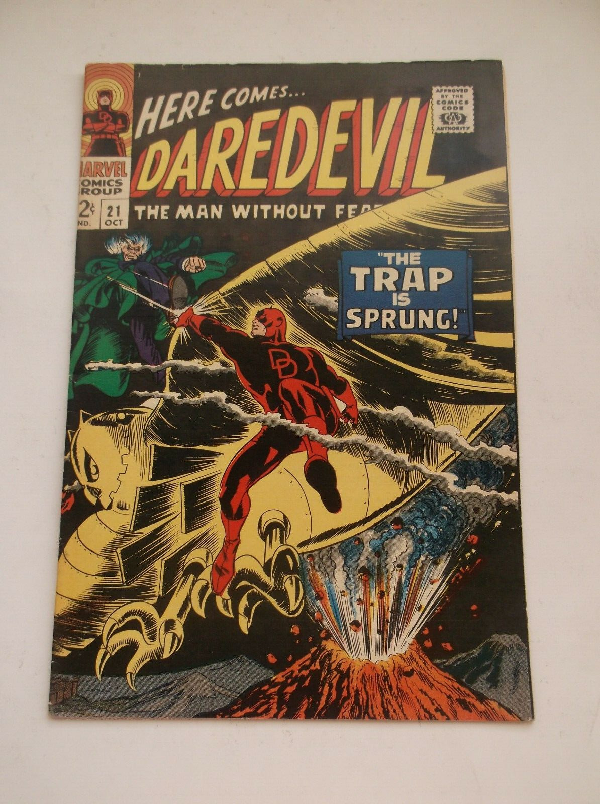 Marvel: Daredevil #21, "The Trap IS Sprung!", DD VS the Owl, 1966, VF ...