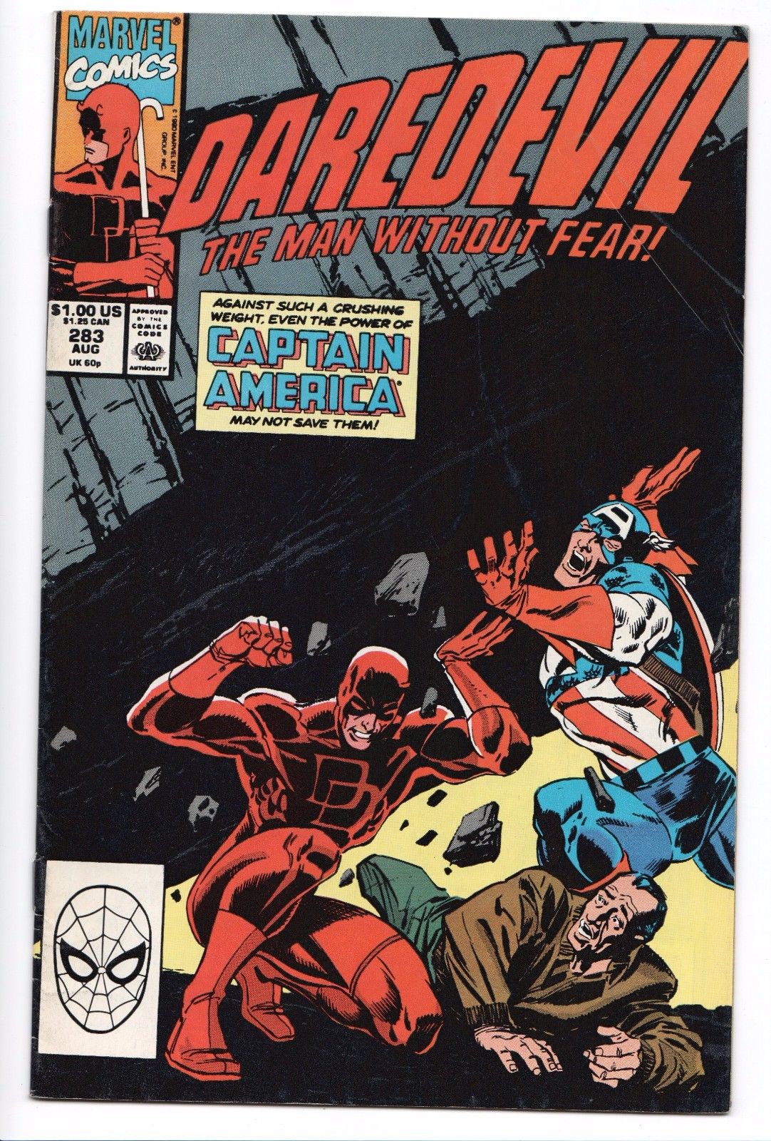 Daredevil #283 - Captain America - (Marvel,1990) - VG | Comic Books ...