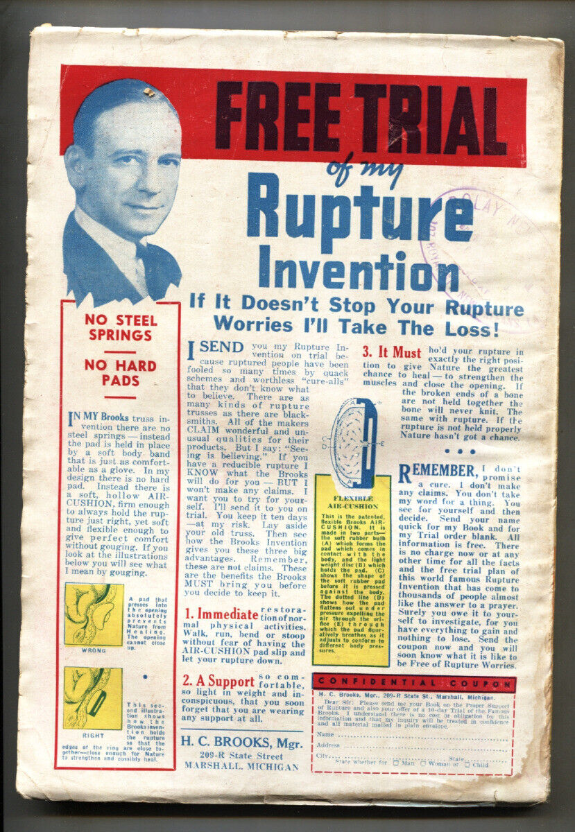 Mystery Tales 1938 June-Sick and bizarre WEIRD MENACE pulp magazine ...