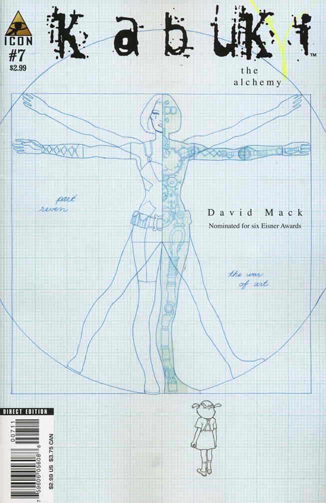 Kabuki (Vol. 7) #7 VF ; Icon | Vitruvian Man Tribute Cover | Comic ...