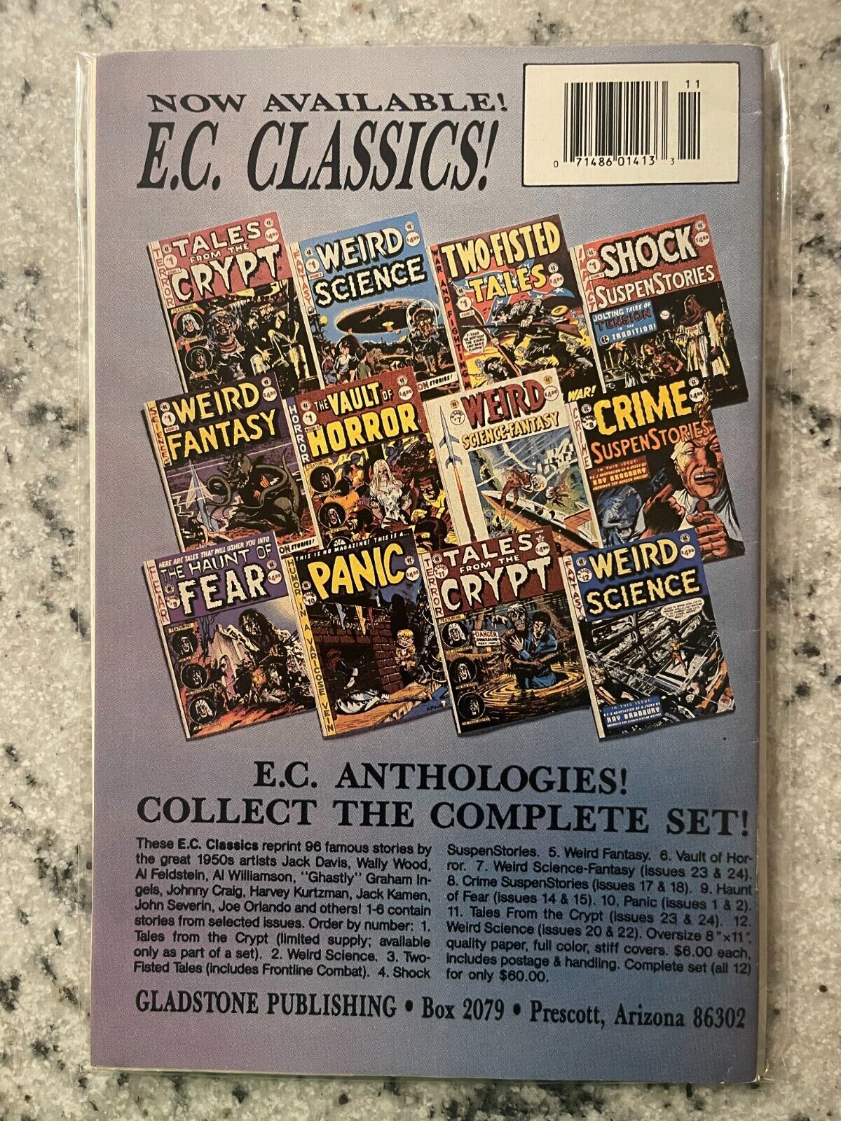 Weird Science # 2 NM Gladstone Comic Book EC Reprint Monster Scary ...