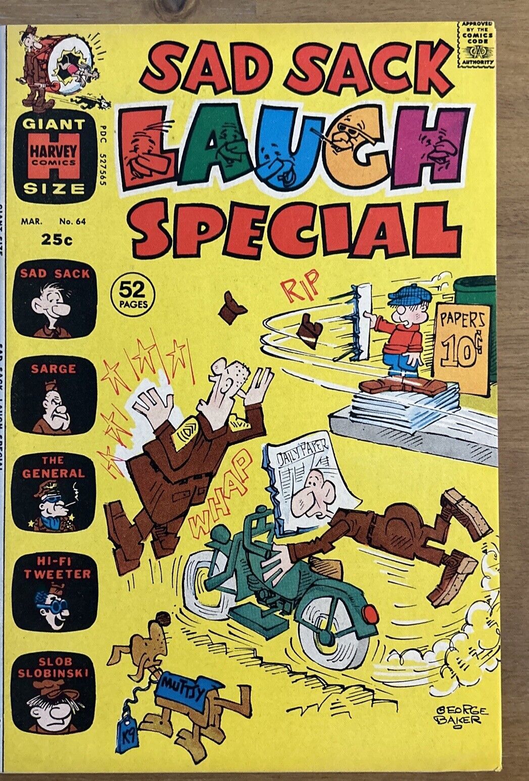 SAD SACK LAUGH SPECIAL #64 Harvey Comics 1972 funny war cartoons GEORGE ...