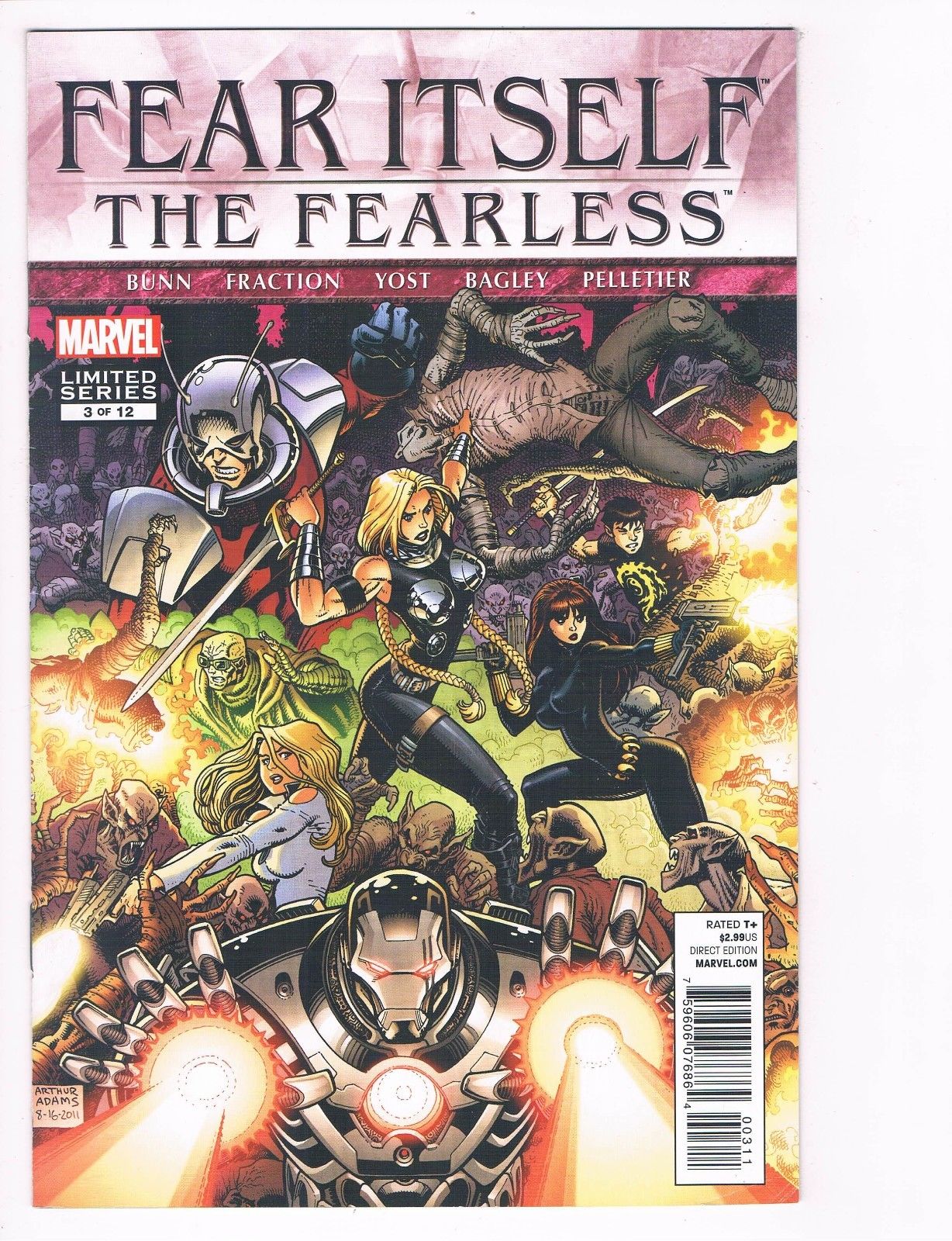 Fear Itself The Fearless # 3 VF Marvel Comic Book Limited Series ...