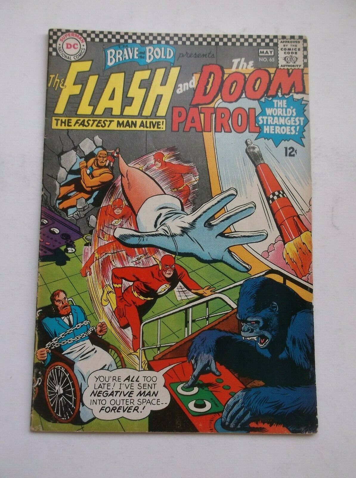 DC: Brave and the Bold #65, Flash/Doom Patrol VS Brotherhood of Evil, 1966, Fn-! | Comic Books ...
