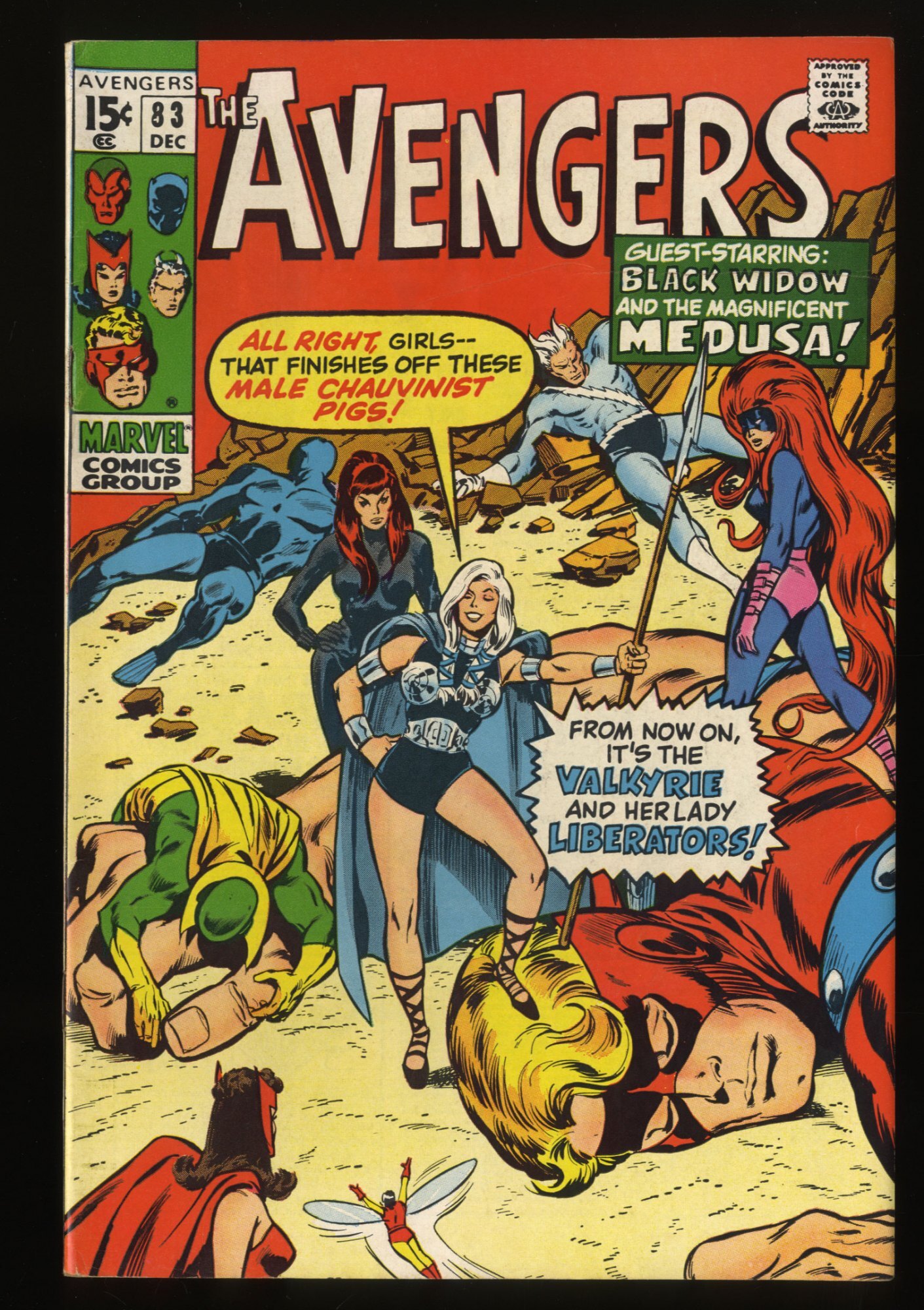 Avengers #83 VF 8.0 1st Appearance Valkyrie! Lady Liberators! | Comic ...