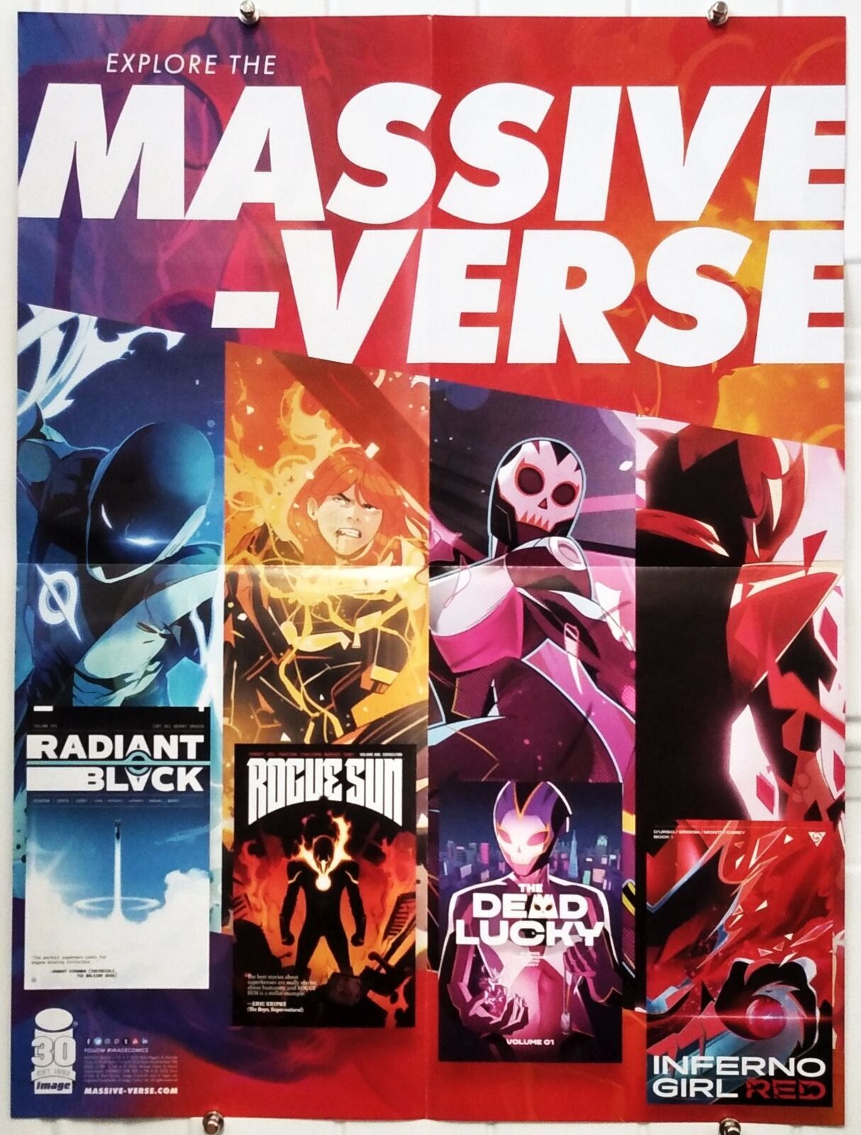 Radiant Pink Massive-Verse Reversible Image 2022 Folded Promo Poster ...