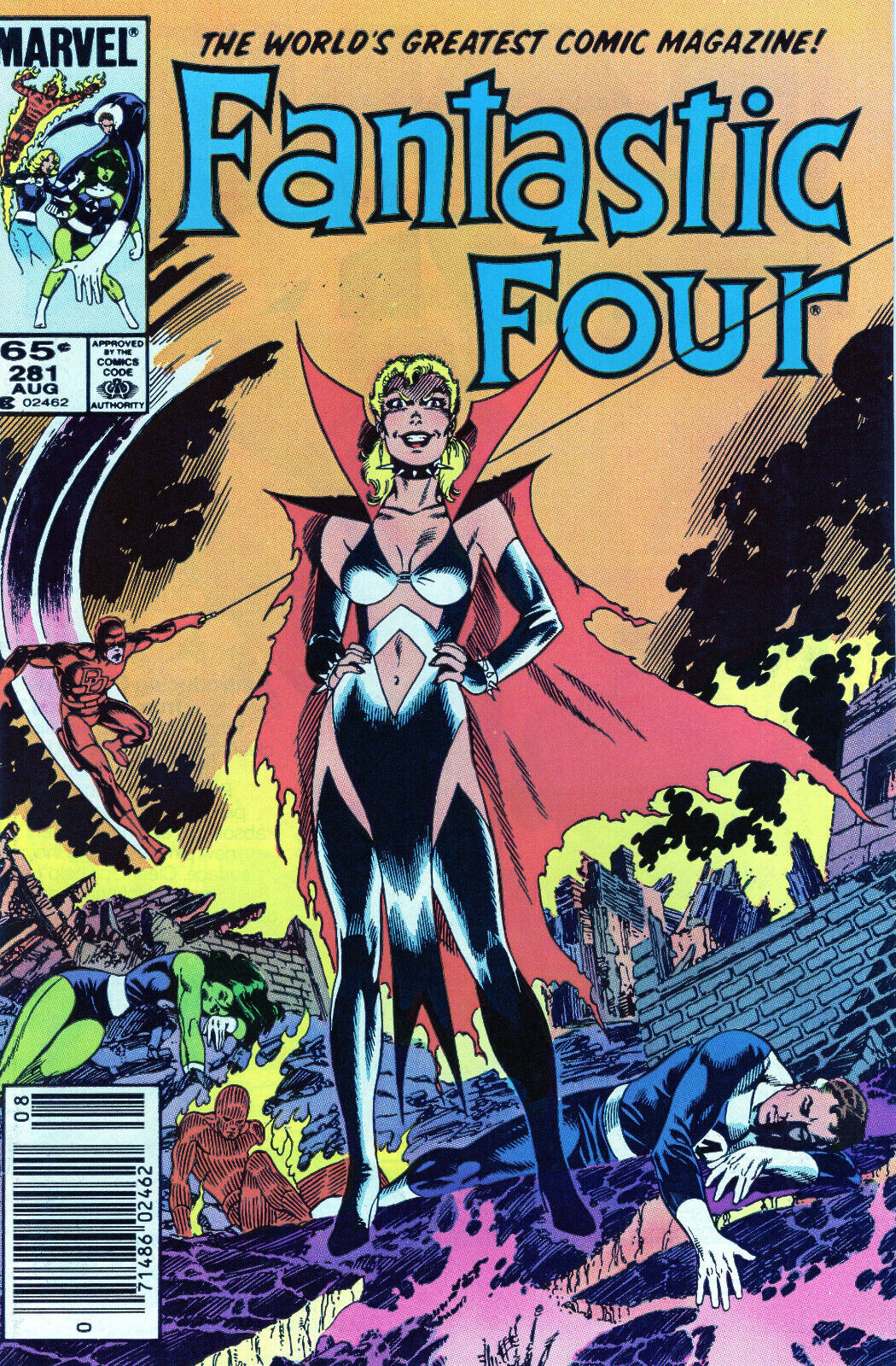 Fantastic Four #281 - Sue Storm As Malice. John Byrne Cover Art. (9.2 ...