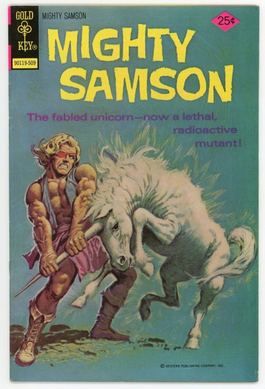 Mighty Samson 29 VF 8.0 Bronze Age Gold Key 1975 George Wilson Painted ...