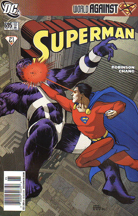 SUPERMAN (1986 Series) (#0-226, #650-714) (DC) #695 NEWSSTAND Near Mint ...