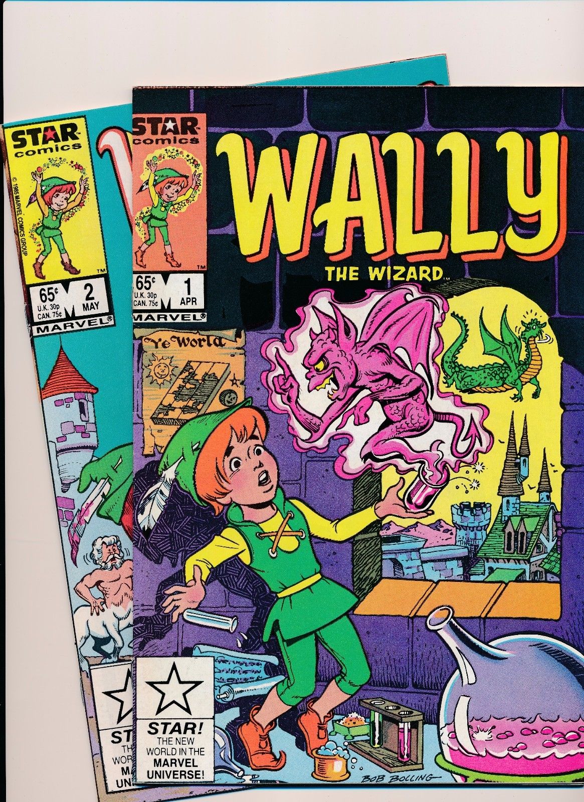 Star Comics-Set of 2-Wally the Wizard #1 & #2 1985 F/VF (SRU105 ...