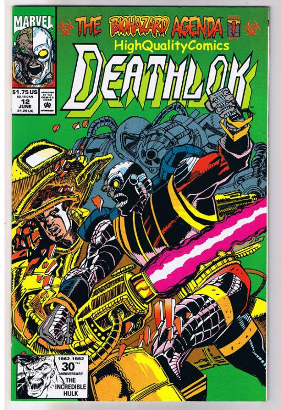 DEATHLOK #8 9 10 11 12, NM+, Cyborg, 1991, Ghost Rider, Biohazard ...
