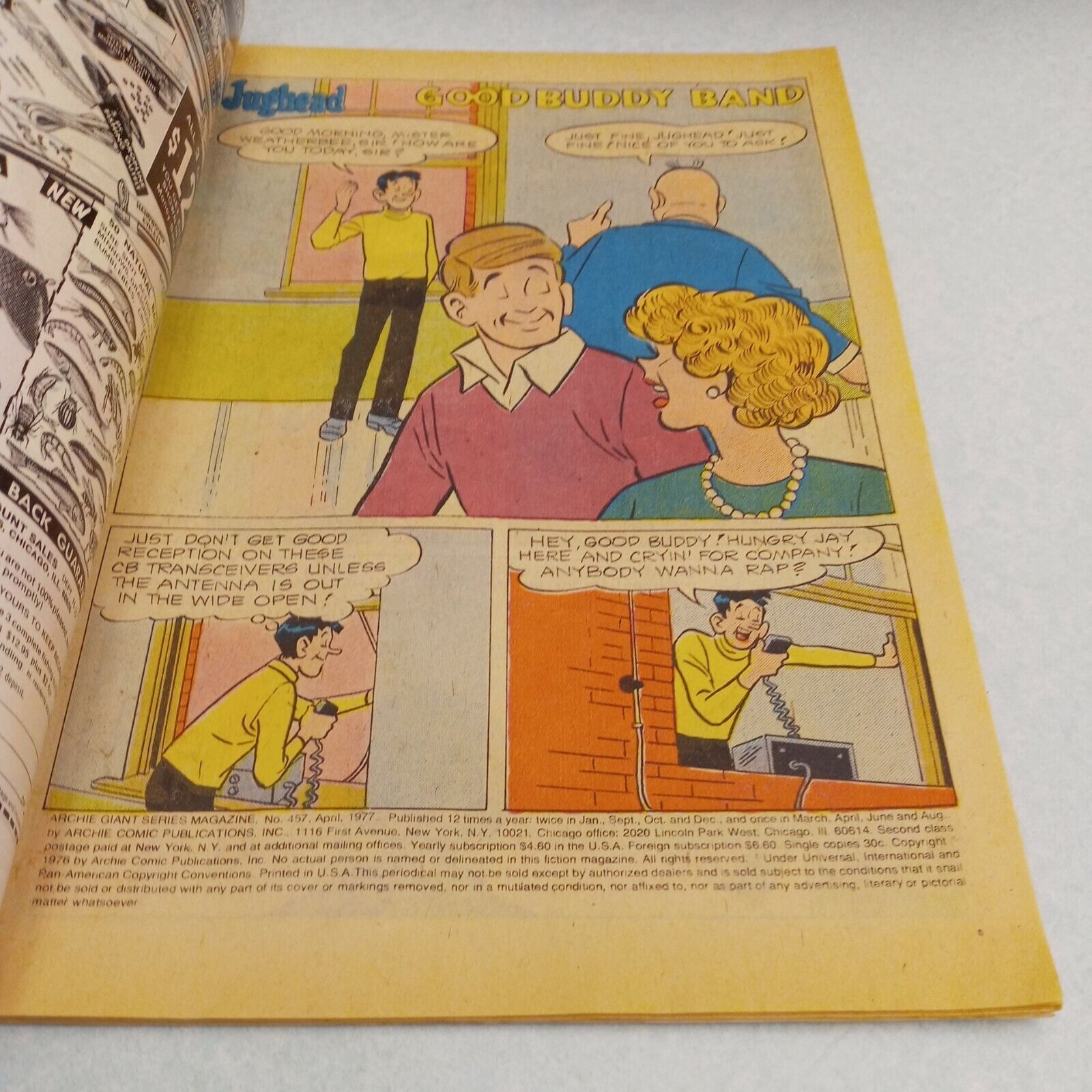 Archie Giant Series #457 mlj comics 1977 bronze age world of jughead ...