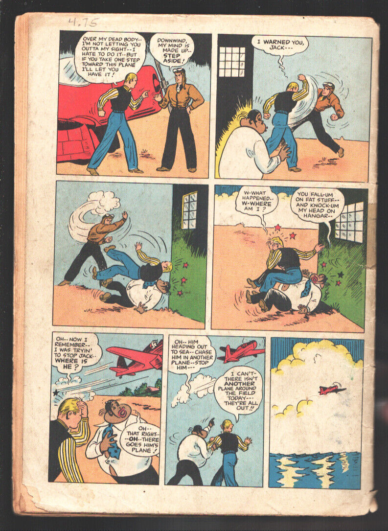 Smilin' Jack-Four Color Comics #149-Dell-Zack Mosley Aviation Art-G ...