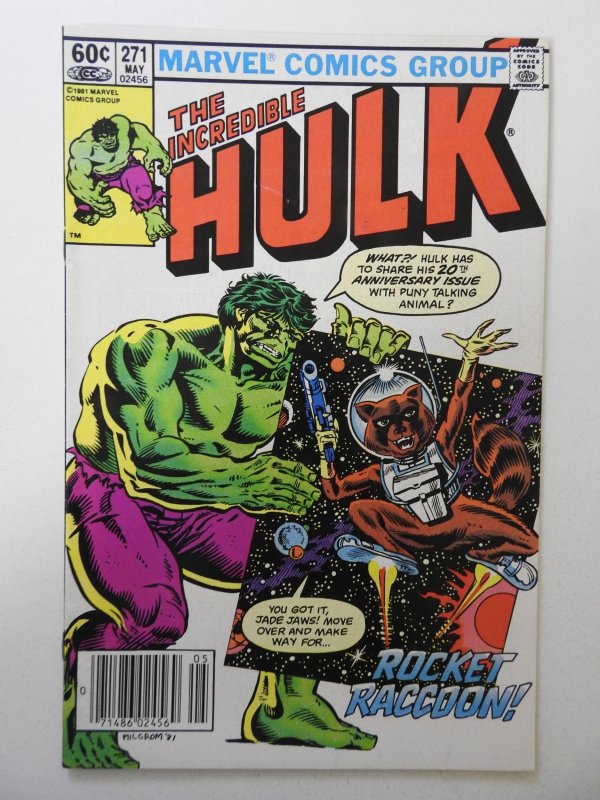 The Incredible Hulk #271 (1982) VF- Condition! 2nd Appearance of Rocket ...
