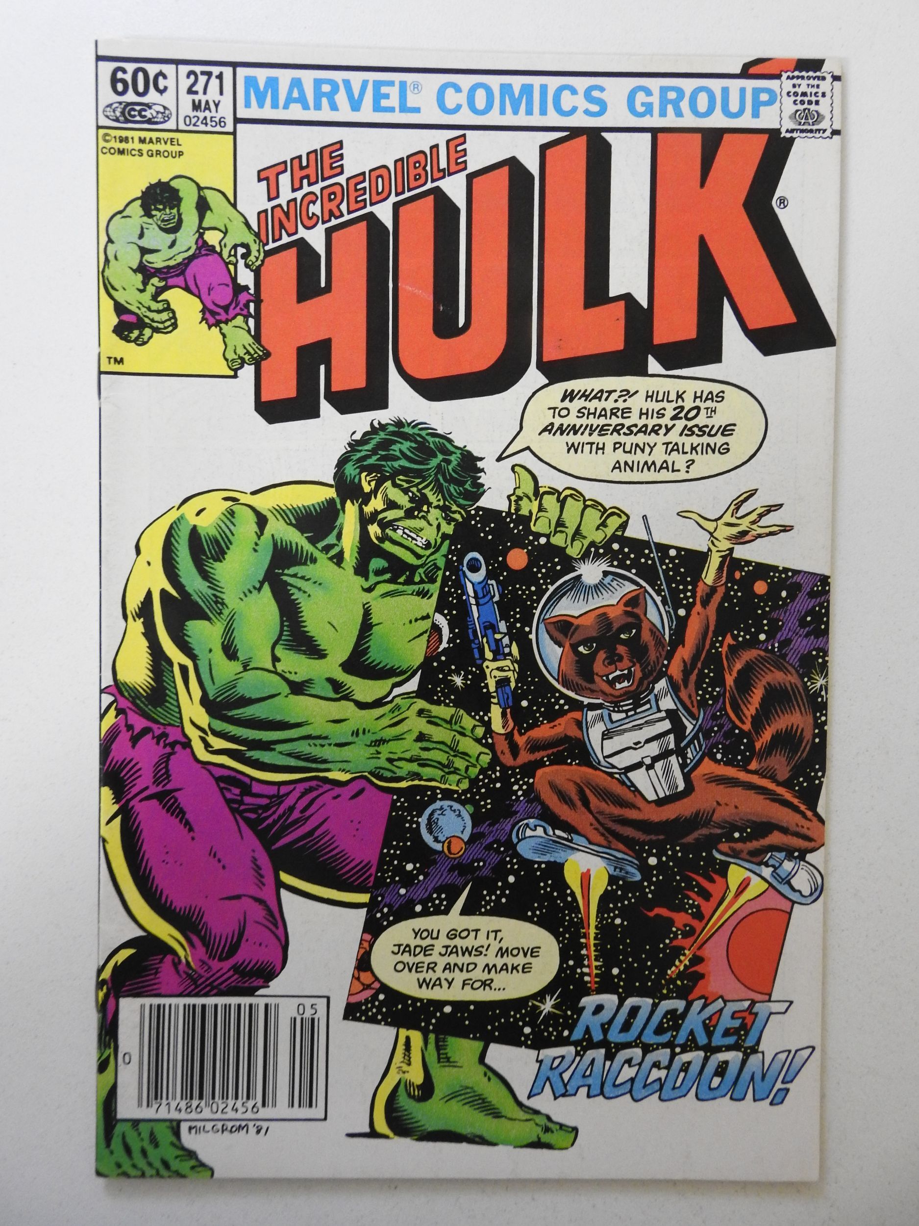 The Incredible Hulk #271 (1982) VF- Condition! 2nd Appearance of Rocket ...