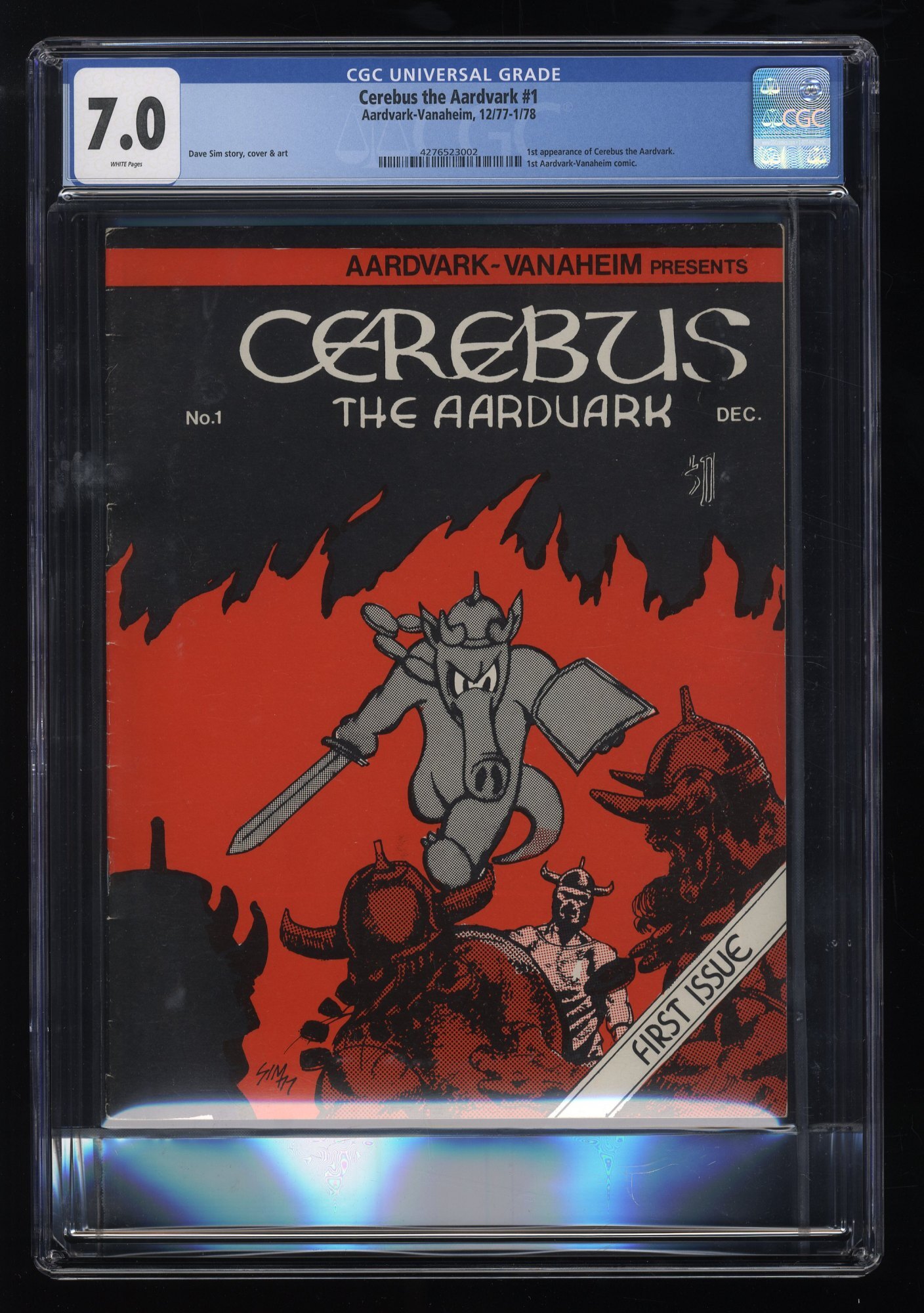 Cerebus #1 CGC FN/VF 7.0 White Pages Origin and 1st Appearance! | Comic ...