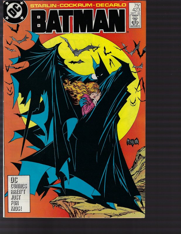 Batman #423 (DC, 1988) VF- Todd McFarlane Cover Art | Comic Books ...