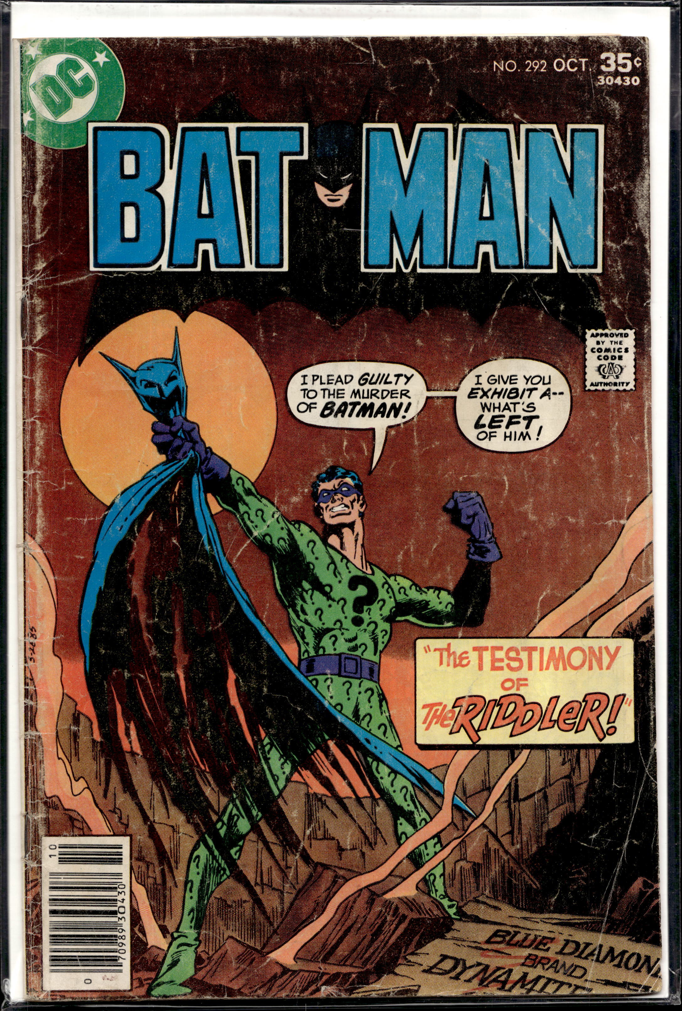 Batman #292 (1977) Batman | Comic Books - Bronze Age, DC Comics, Batman ...
