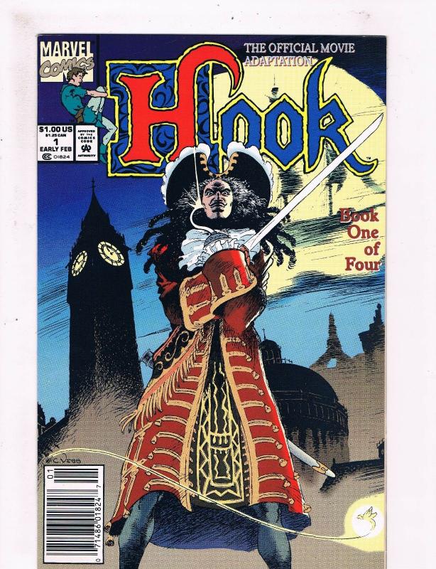 Hook # 1 VF/NM 1st Print 1992 Marvel Modern Age Comic Book Peter Pan ...