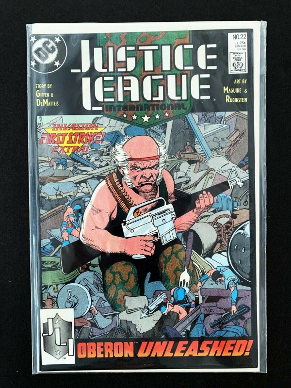 Justice League #22 International (1987 Series) Dc Comics 1989 Nm+ ...