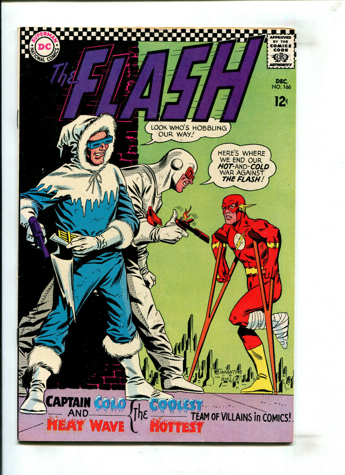 The Flash #166 - the Last Stand of the Three-Time Losers! (6.0) 1966 ...