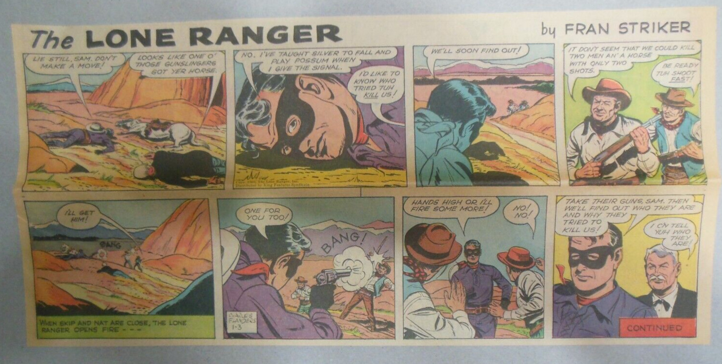 (48) Lone Ranger Sunday by Fran Striker & Charles Flanders 1960 Size: 7 ...