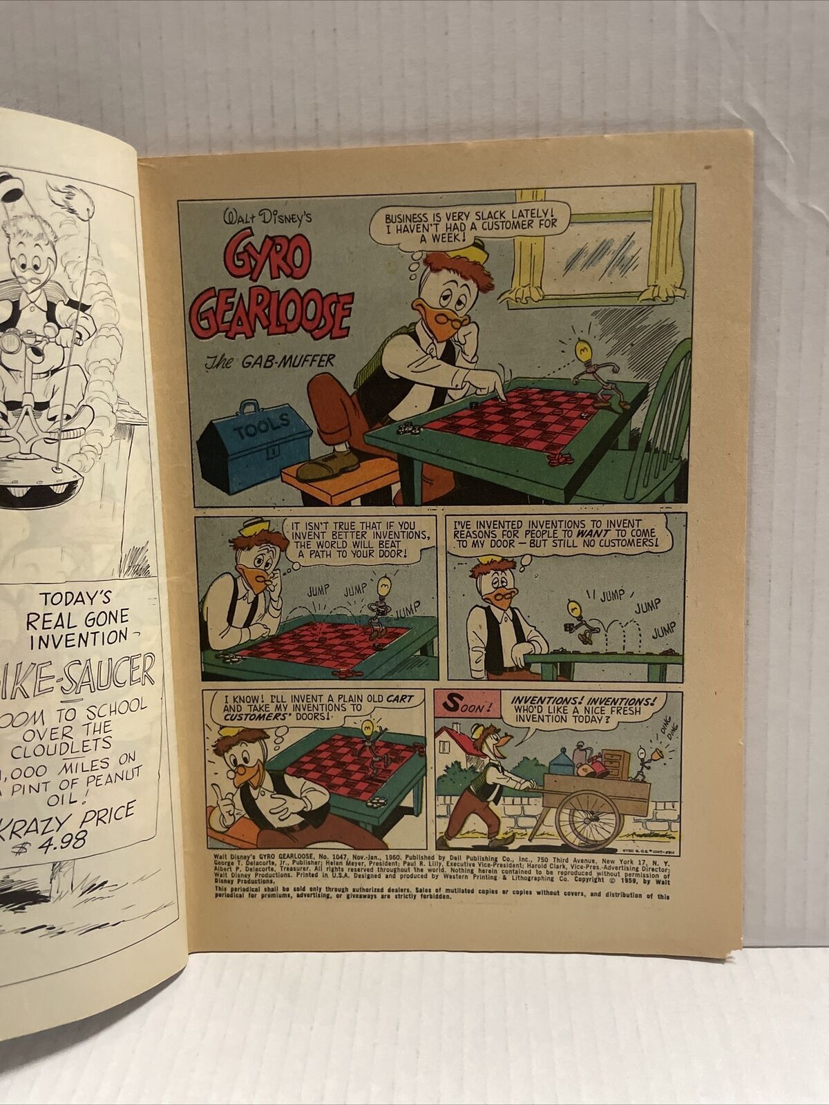 Walt Disney’a Gyro Gearloose #1047 | Comic Books - Silver Age, Dell ...