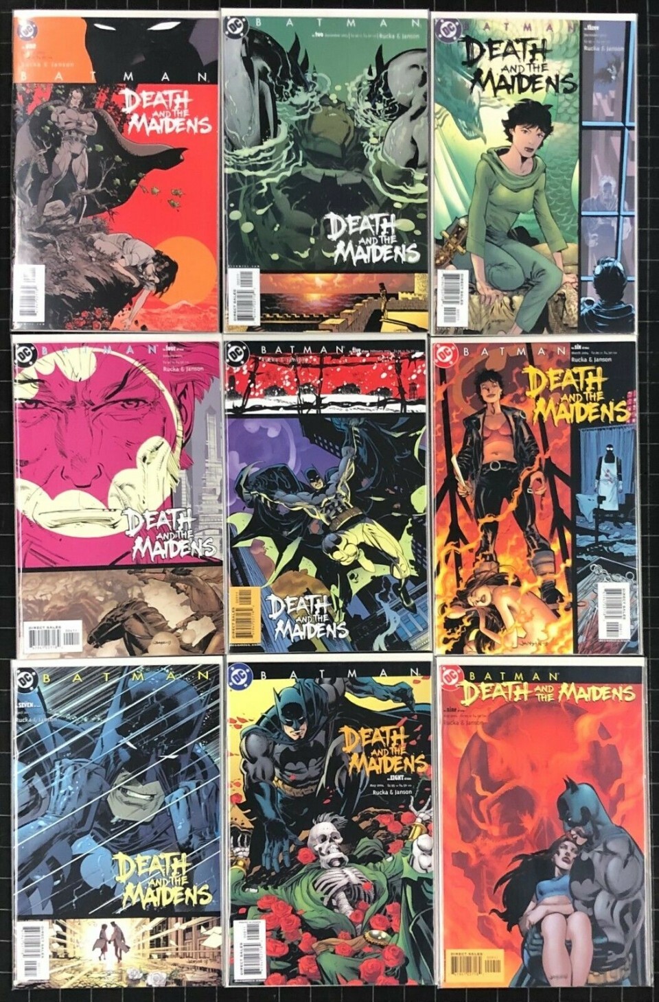 Batman Death and the Maidens (2003) #1-9 NM (9.4) Complete set Rucka ...