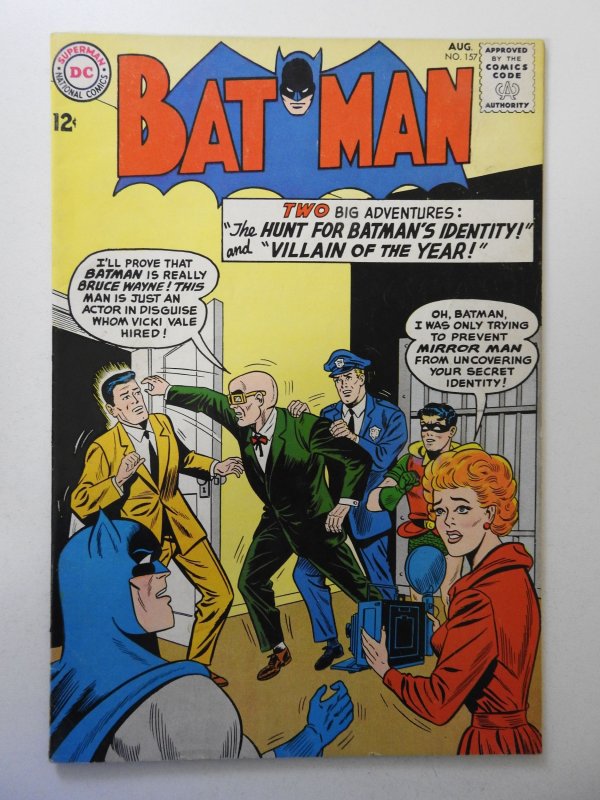 Batman #157 (1963) Apparent FN Condition color touch fc and spine ...