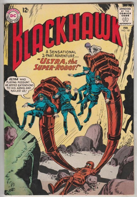 Blackhawk #181 (Feb-63) VF High-Grade Black Hawk, Chop Chop, Olaf ...