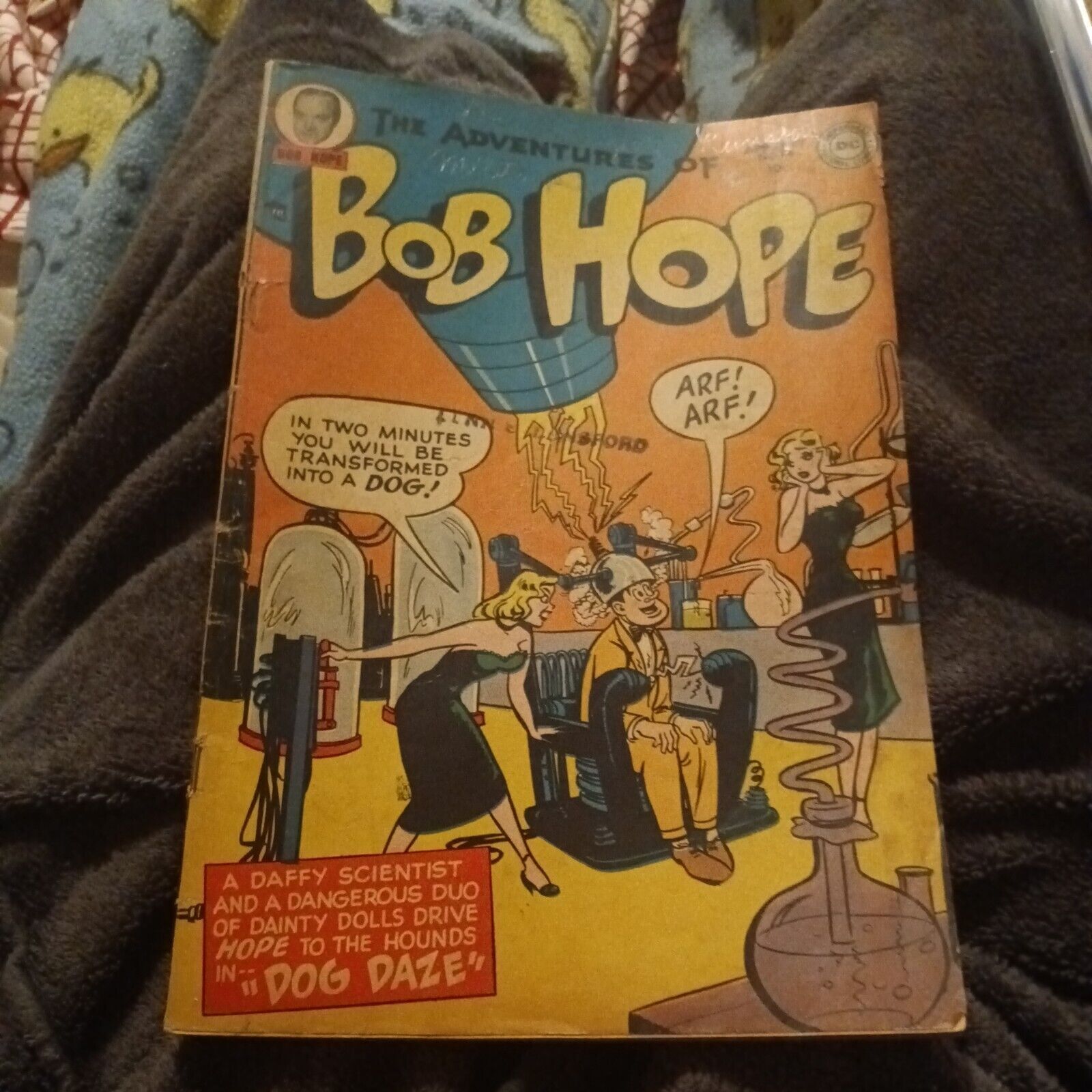 ADVENTURES OF BOB HOPE #14 golden age 1952 DC comics good girl art teen ...