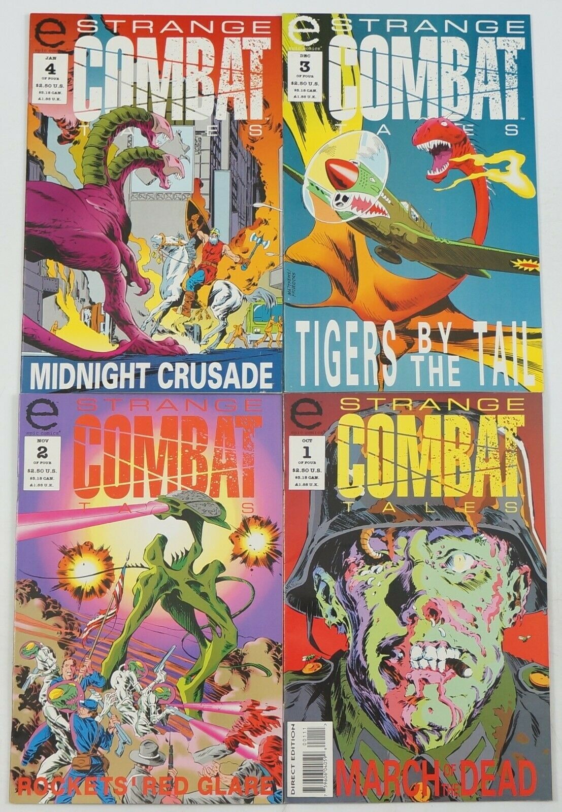 Strange Combat Tales #1-4 VF complete series for fans of "weird war ...