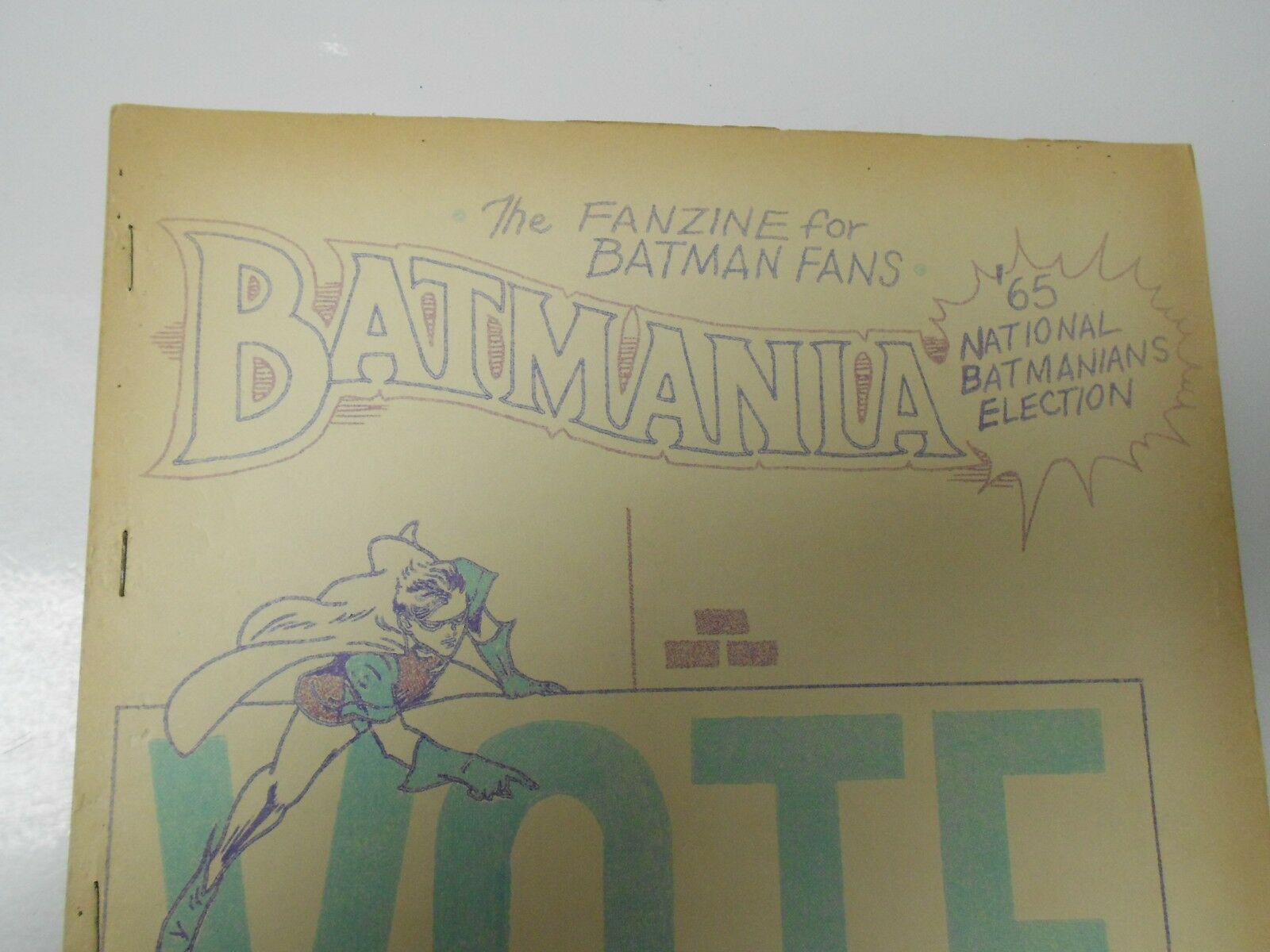 1965 BATMANIA #6 Batman & Robin Fanzine ZINE White House of Comics FN+ ...