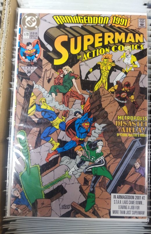 Action Comics #670 Direct Edition (1991) | Comic Books - Copper Age, DC ...