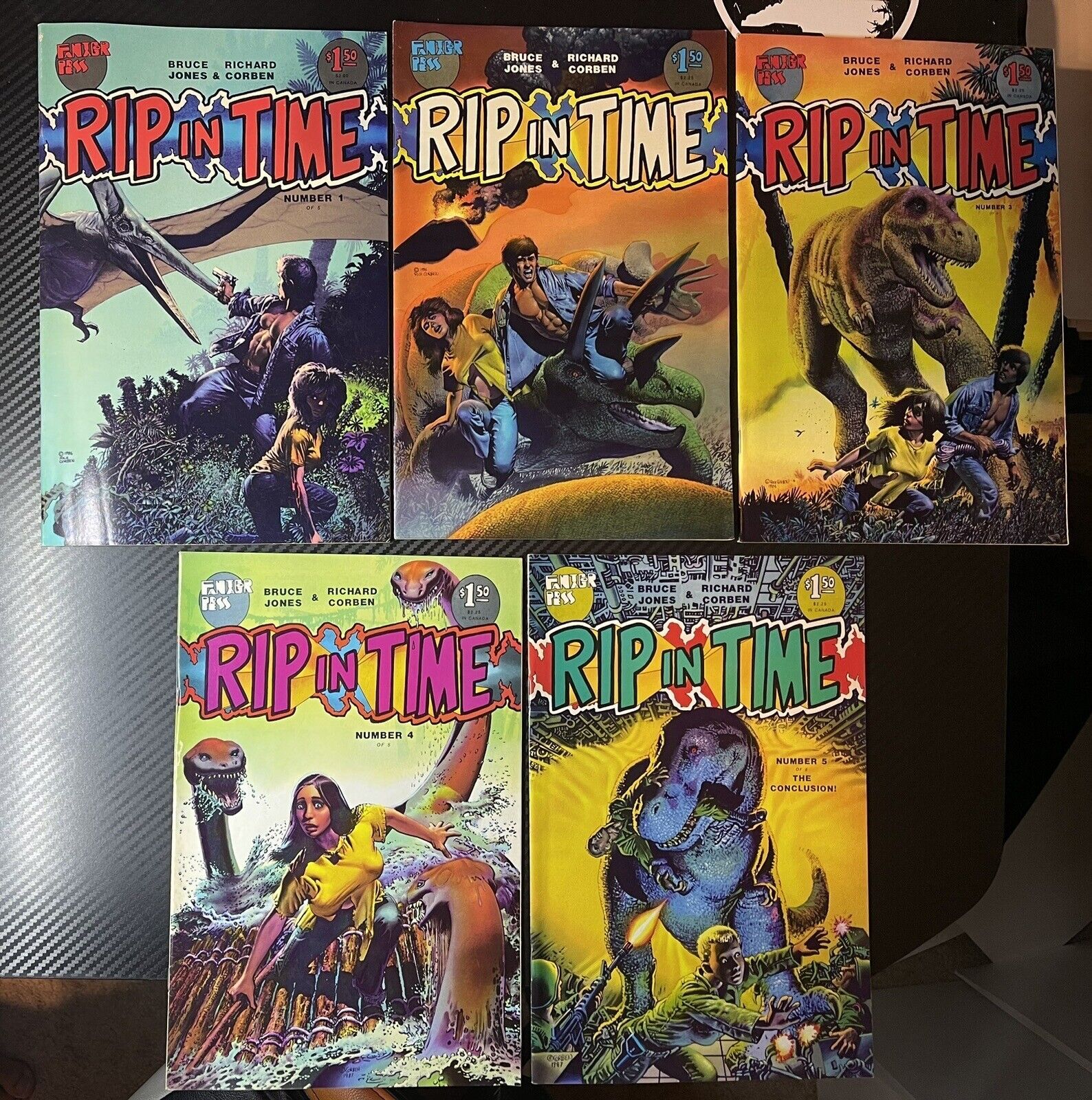 Rip in Time #1-5 Richard Corben Bruce Jones Fantagor Press 1986 2 3 4 ...