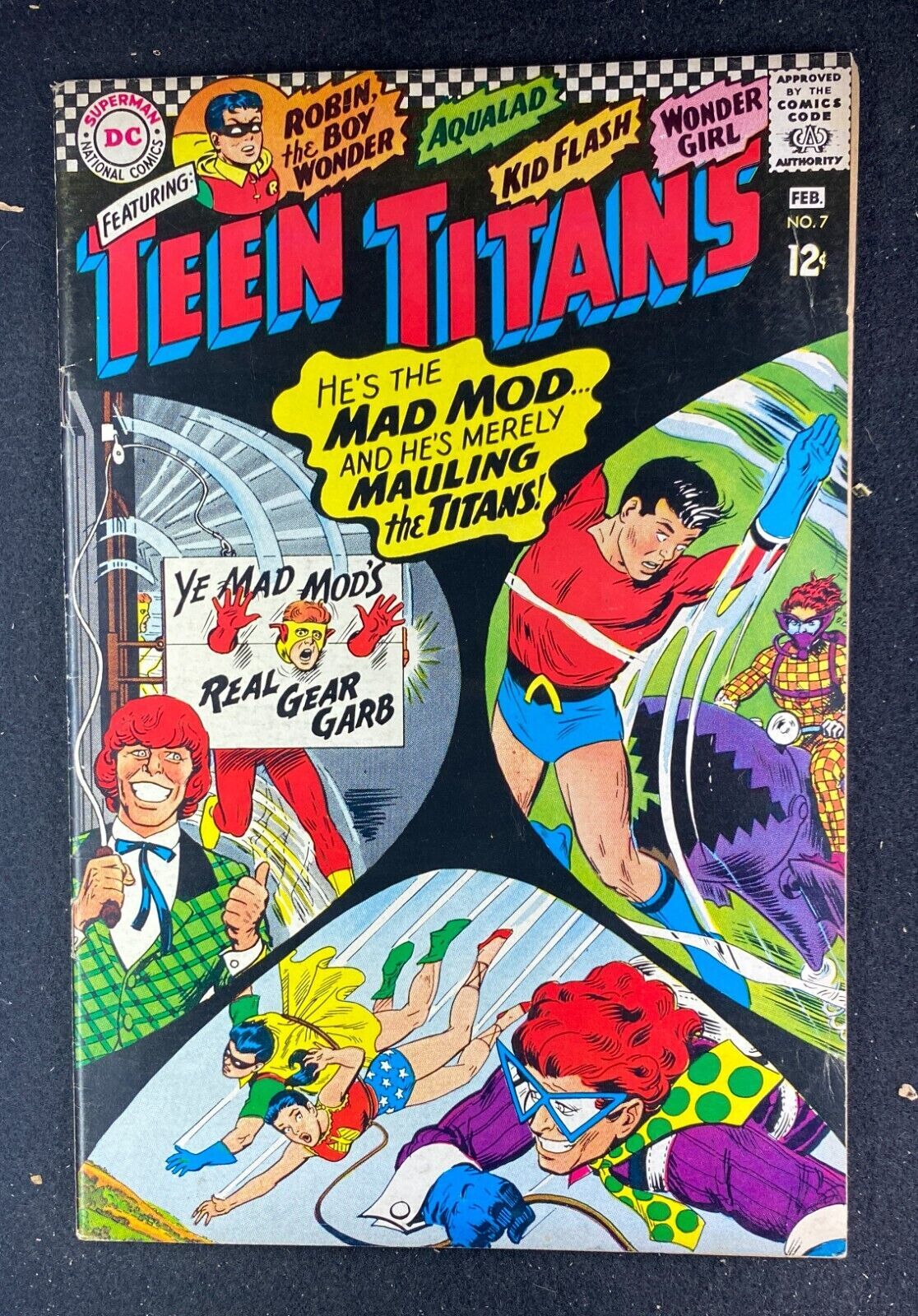 Teen Titans (1966) #7 FN/VF (7.0) Nick Cardy Cover/Art | Comic Books ...