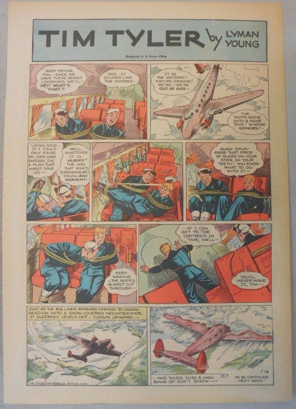 (52) Tim Tyler Sunday Pages by Lyman Young from 1943 Complete Year ...