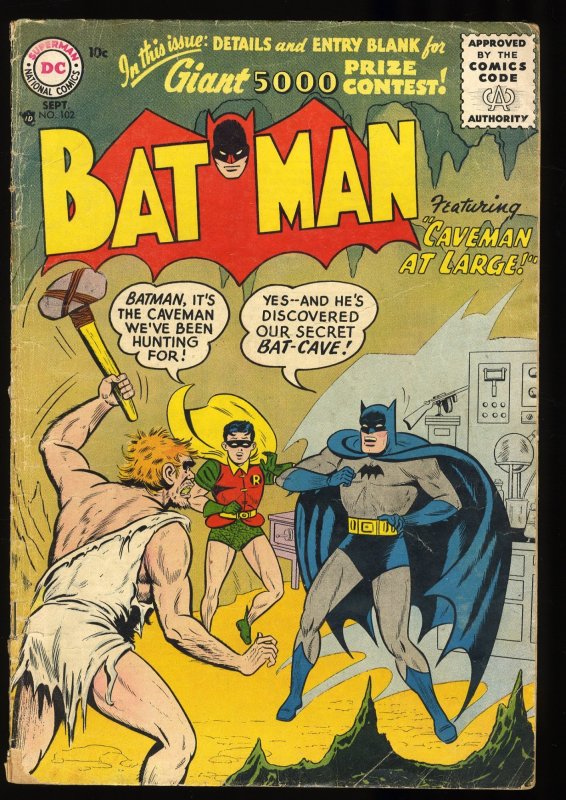 Batman #102 GD+ 2.5 The House of Batman! Bat-hound appearance! | Comic ...